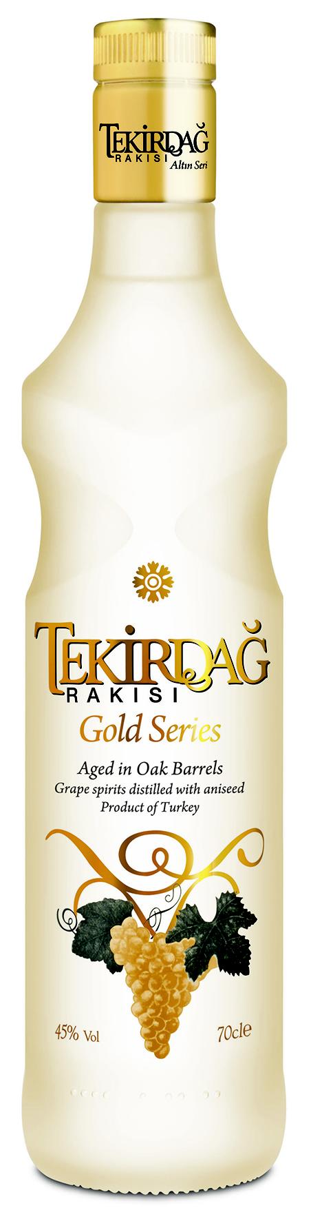 TEKİRDAĞ RAKISI GOLD SERIES 45 %vol. 0,7 l.