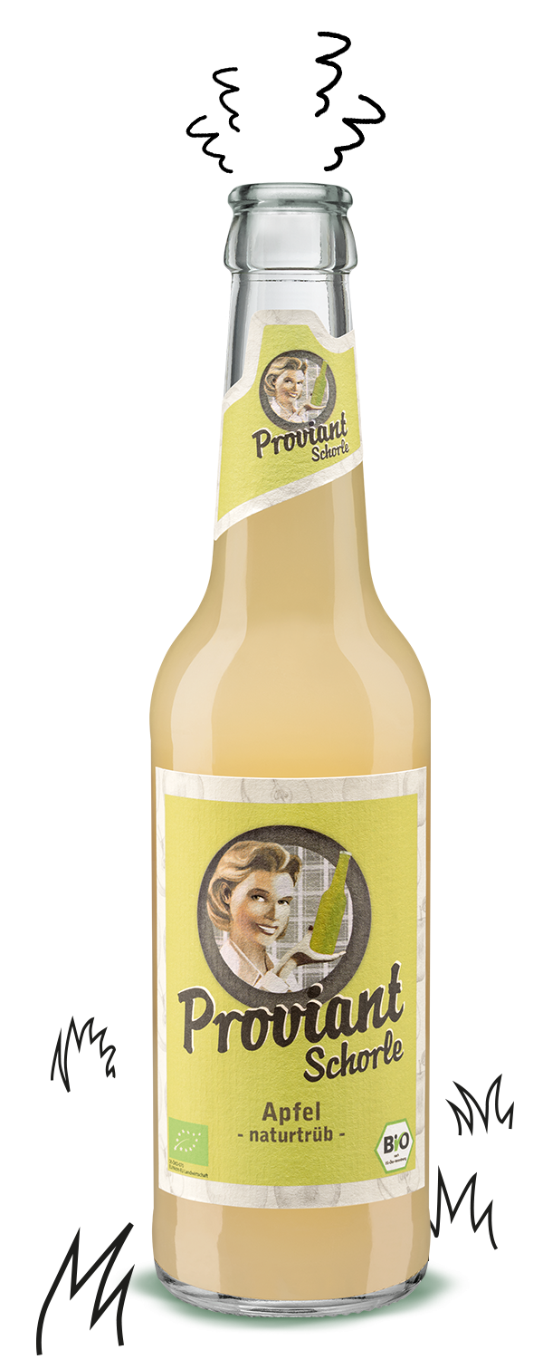 Proviant Apfelschorle Naturtrüb 24x0,33 l