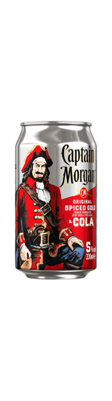 Captain Morgan Original Spiced Gold & Cola 12x0,33 Dose